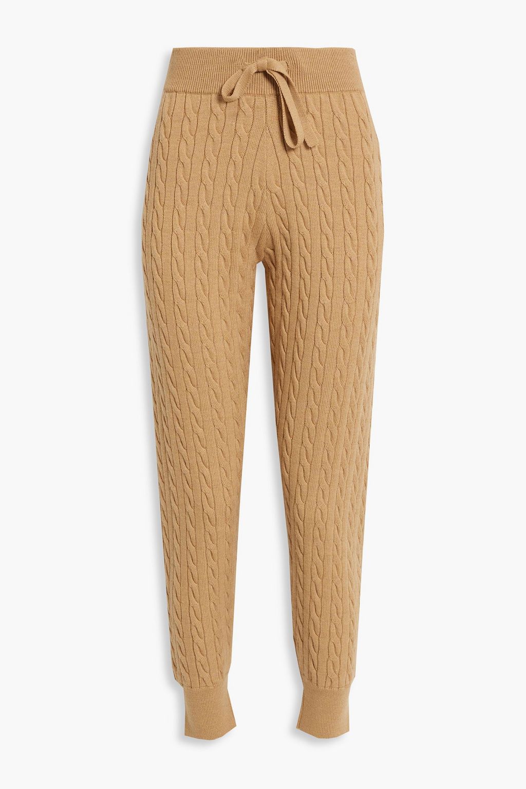 DEREK LAM 10 CROSBY Cable-knit wool-blend track pants | THE OUTNET