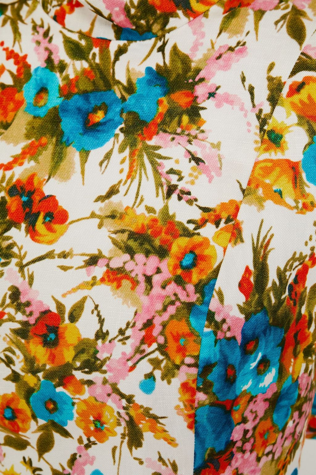 ZIMMERMANN Cropped floral-print linen top | THE OUTNET