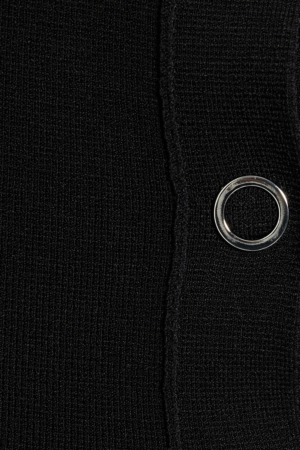 DION LEE Snap-detailed stretch-knit midi skirt | THE OUTNET