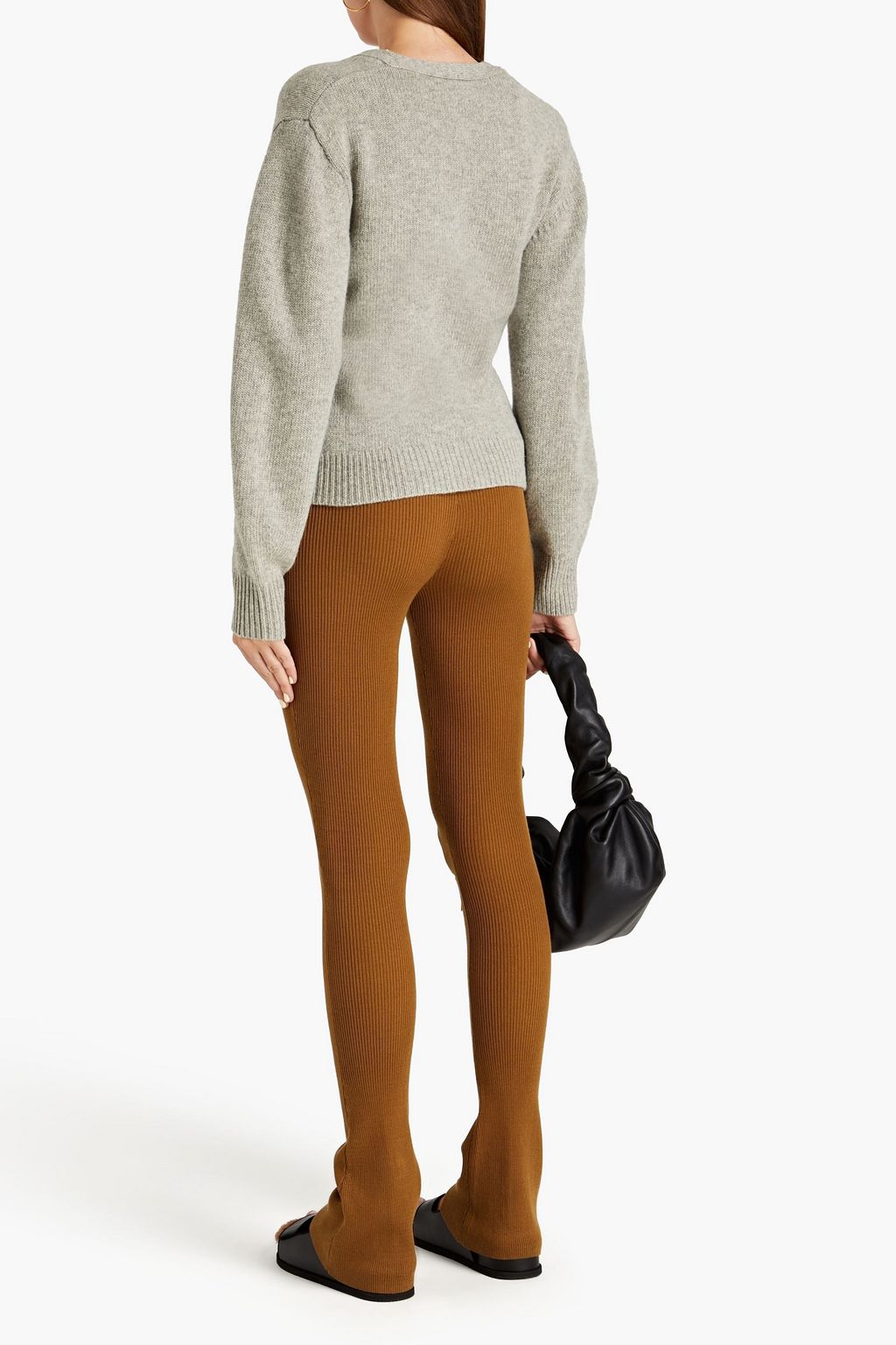 THEORY Mélange wool and cashmere-blend cardigan | THE OUTNET