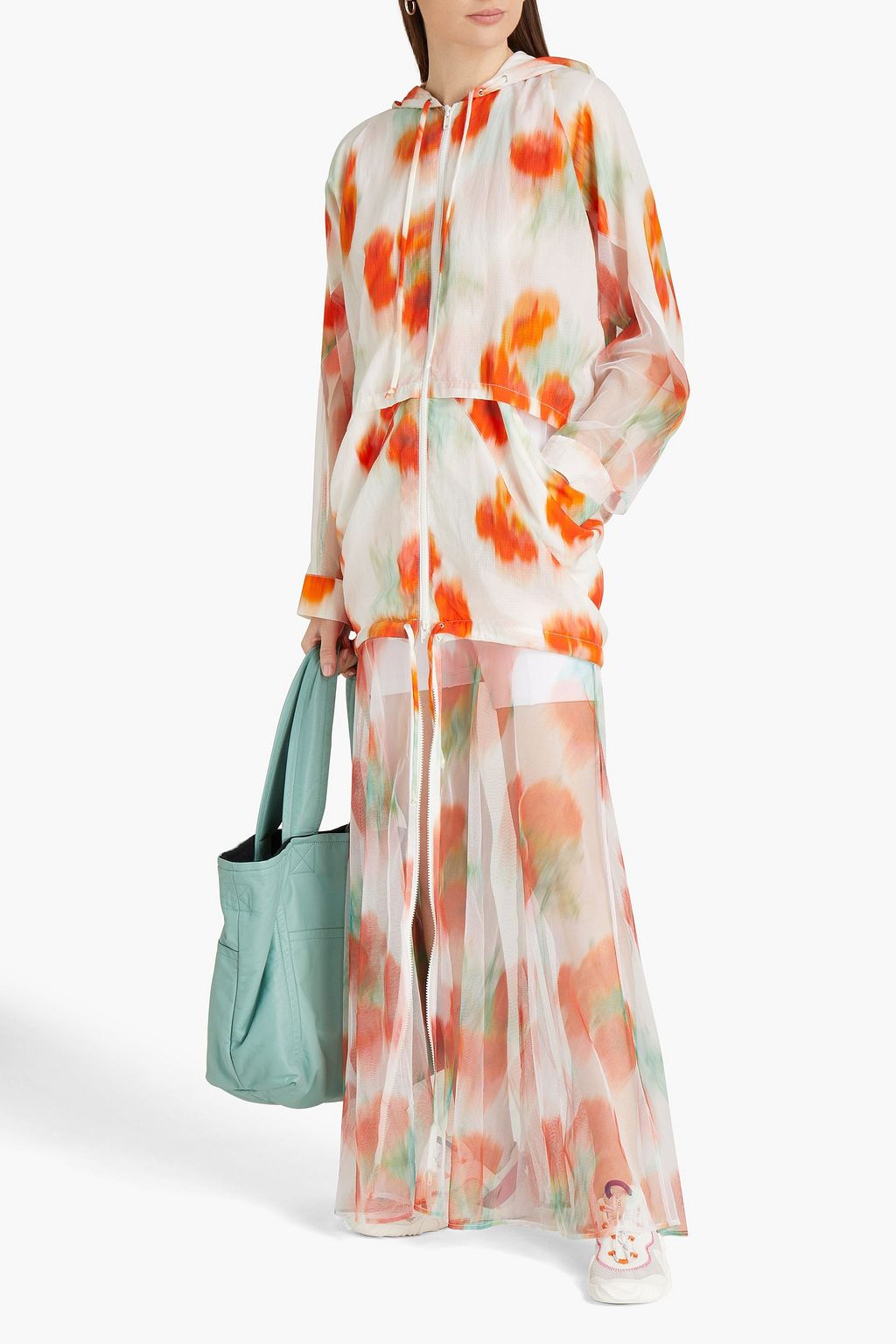 KENZO Convertible floral-print shell raincoat | THE OUTNET