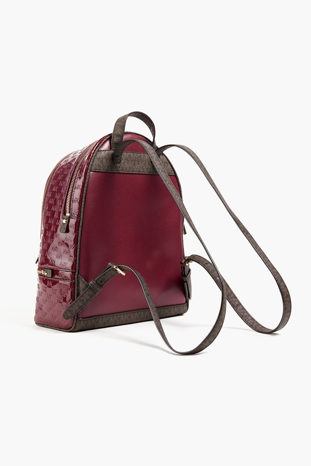MICHAEL MICHAEL KORS Embossed faux patent-leather backpack | THE OUTNET