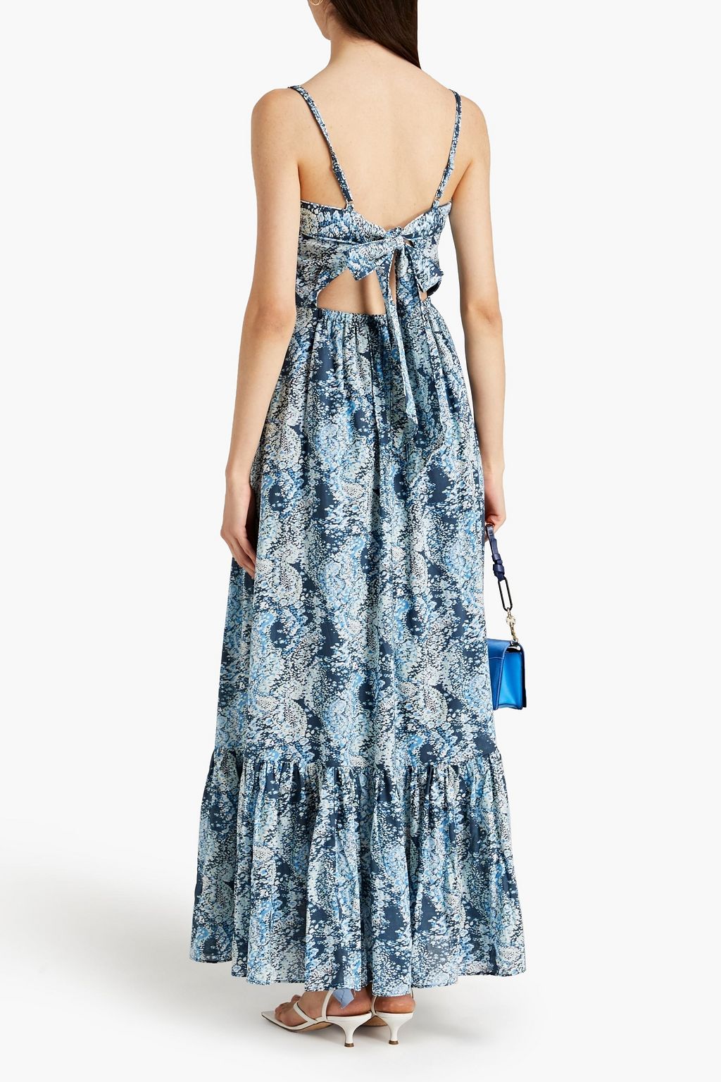 JOIE Elissabet 프린트 코튼 보일 맥시 드레스 | 최대 70% 세일 | THE OUTNET