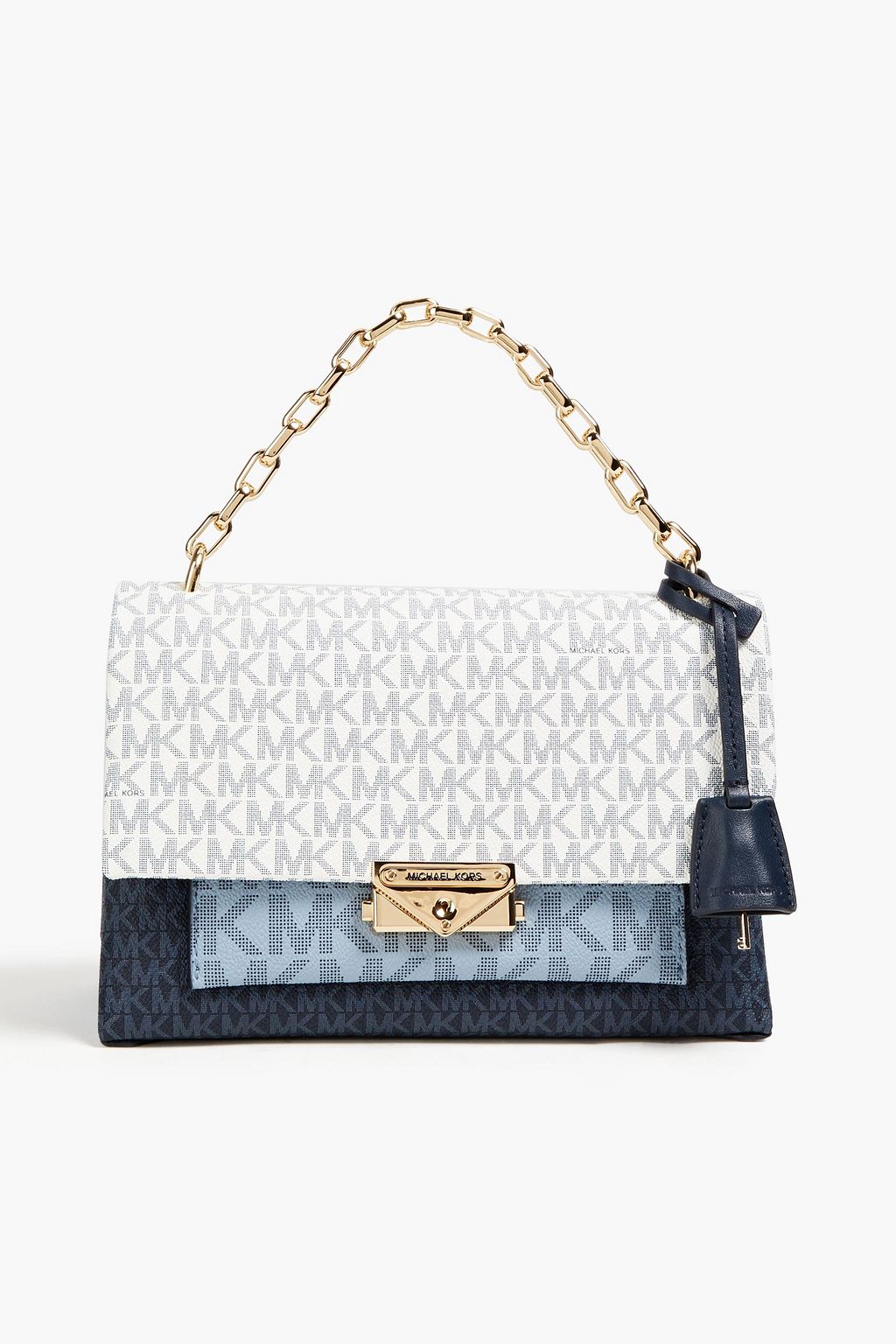 MICHAEL MICHAEL KORS Logo-print faux textured-leather shoulder bag ...