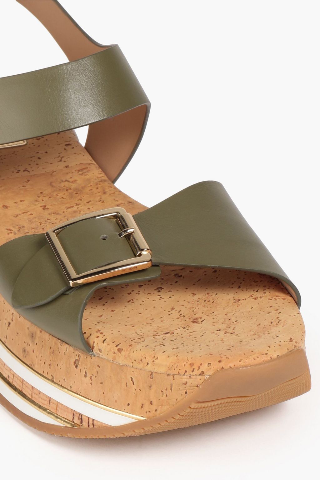 HOGAN Leather platform sandals | THE OUTNET