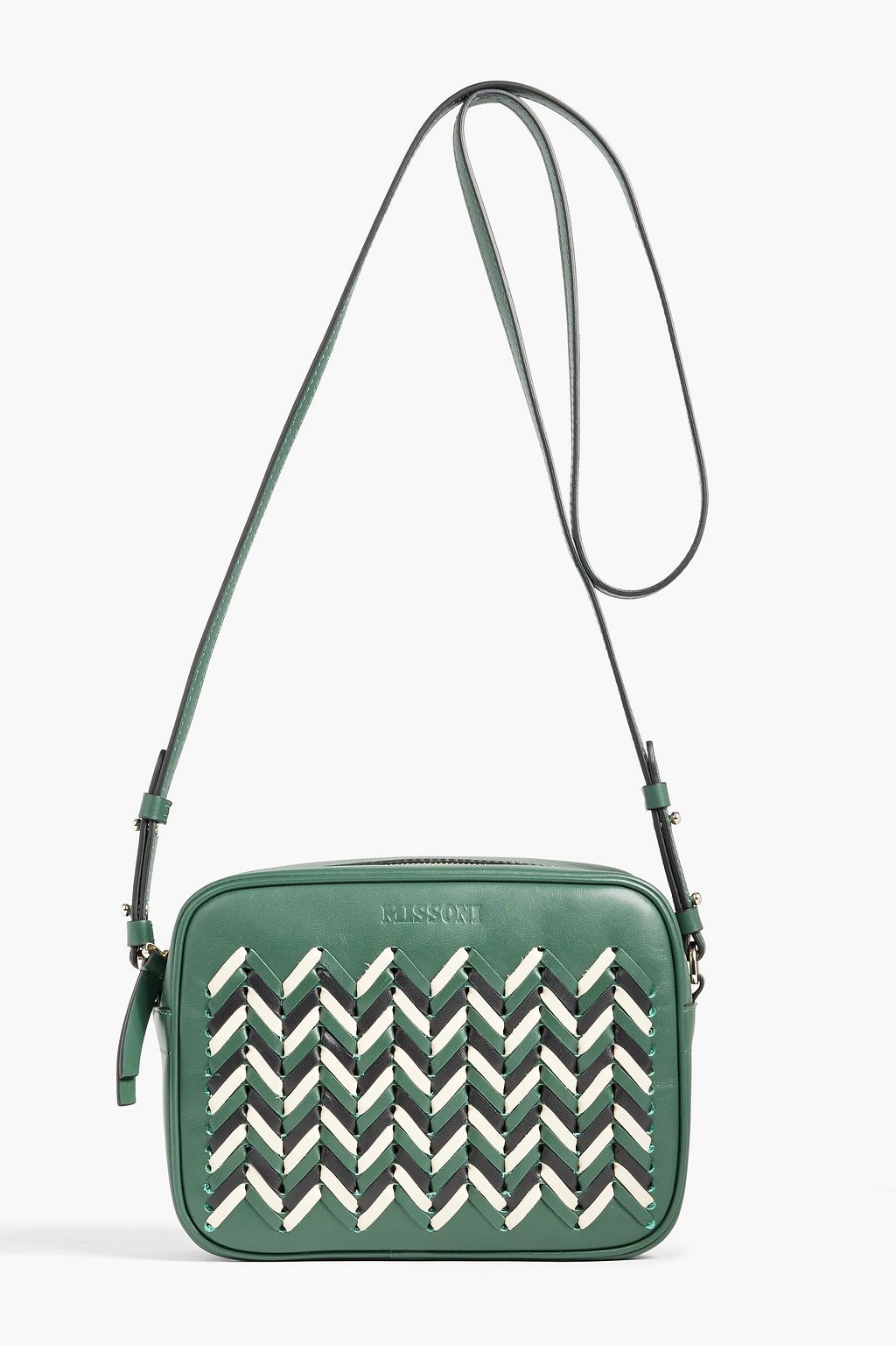 MISSONI Woven leather shoulder bag | THE OUTNET