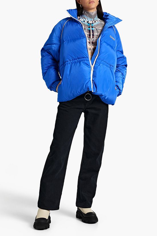 GANNI Appliquéd quilted shell jacket | THE OUTNET
