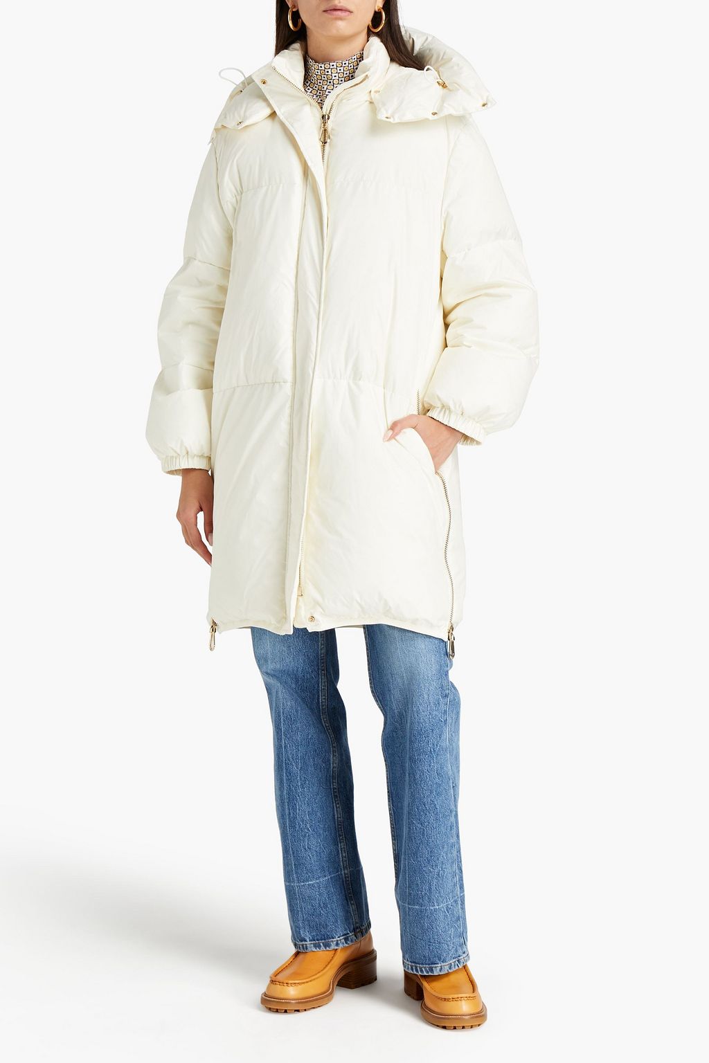 SANDRO Vladimir quilted shell hooded down coat | THE OUTNET