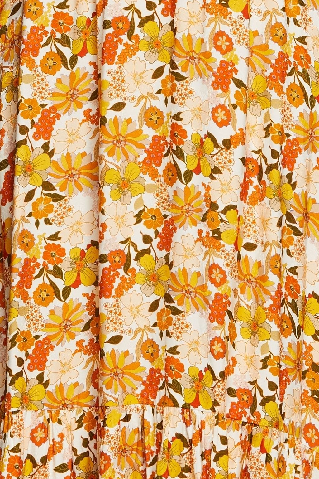 SANDRO Ruffle-trimmed floral-print jacquard midi dress | THE OUTNET