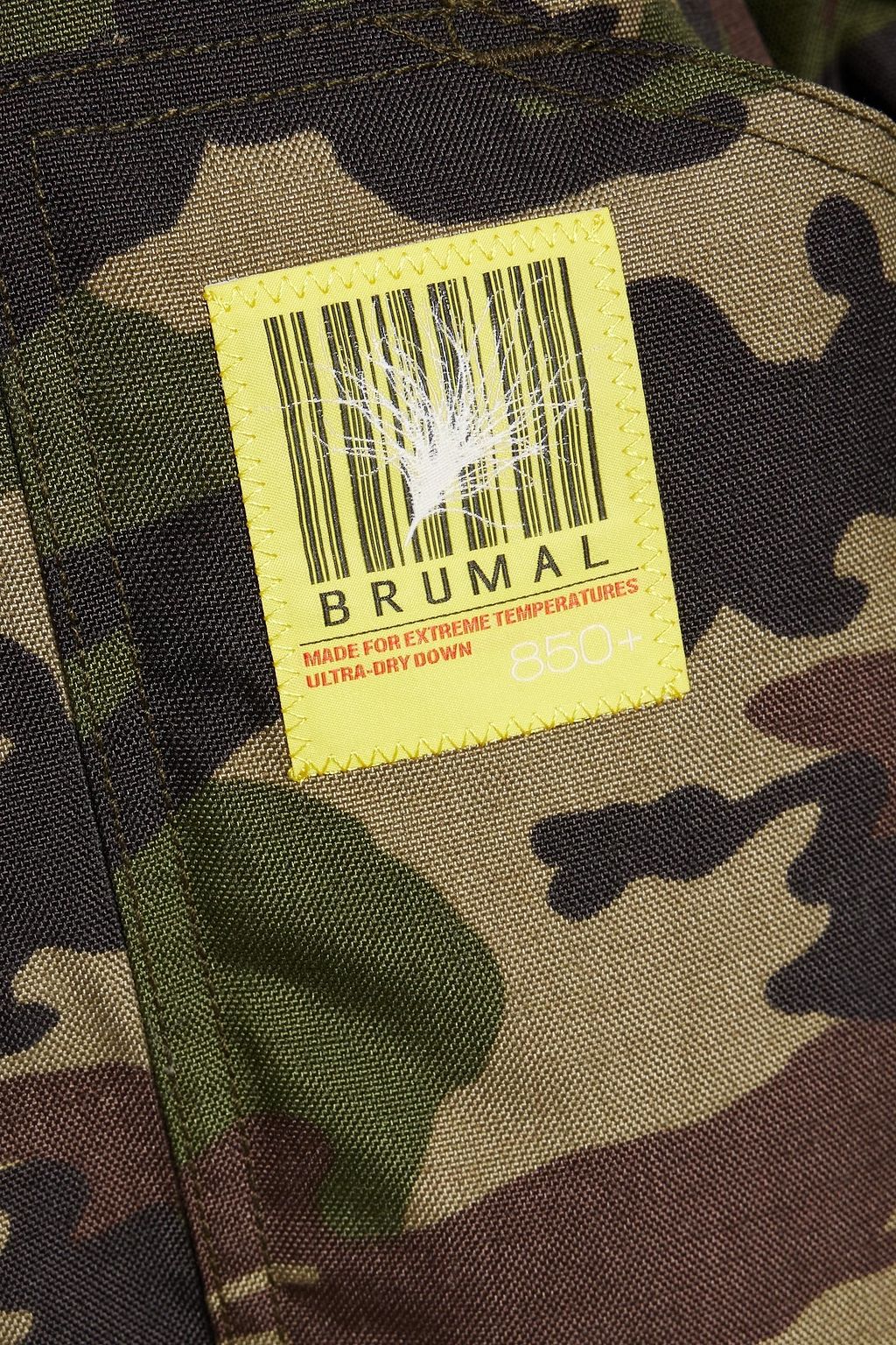 BRUMAL Camouflage shell hooded down jacket | THE OUTNET