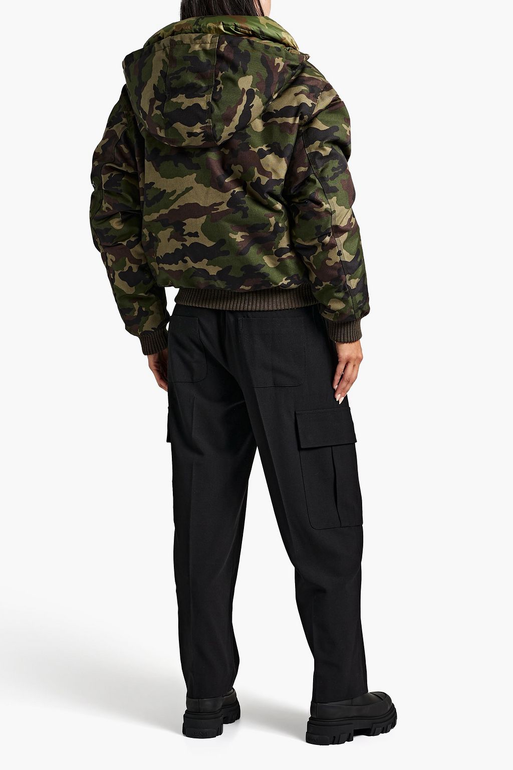 BRUMAL Camouflage shell hooded down jacket | THE OUTNET