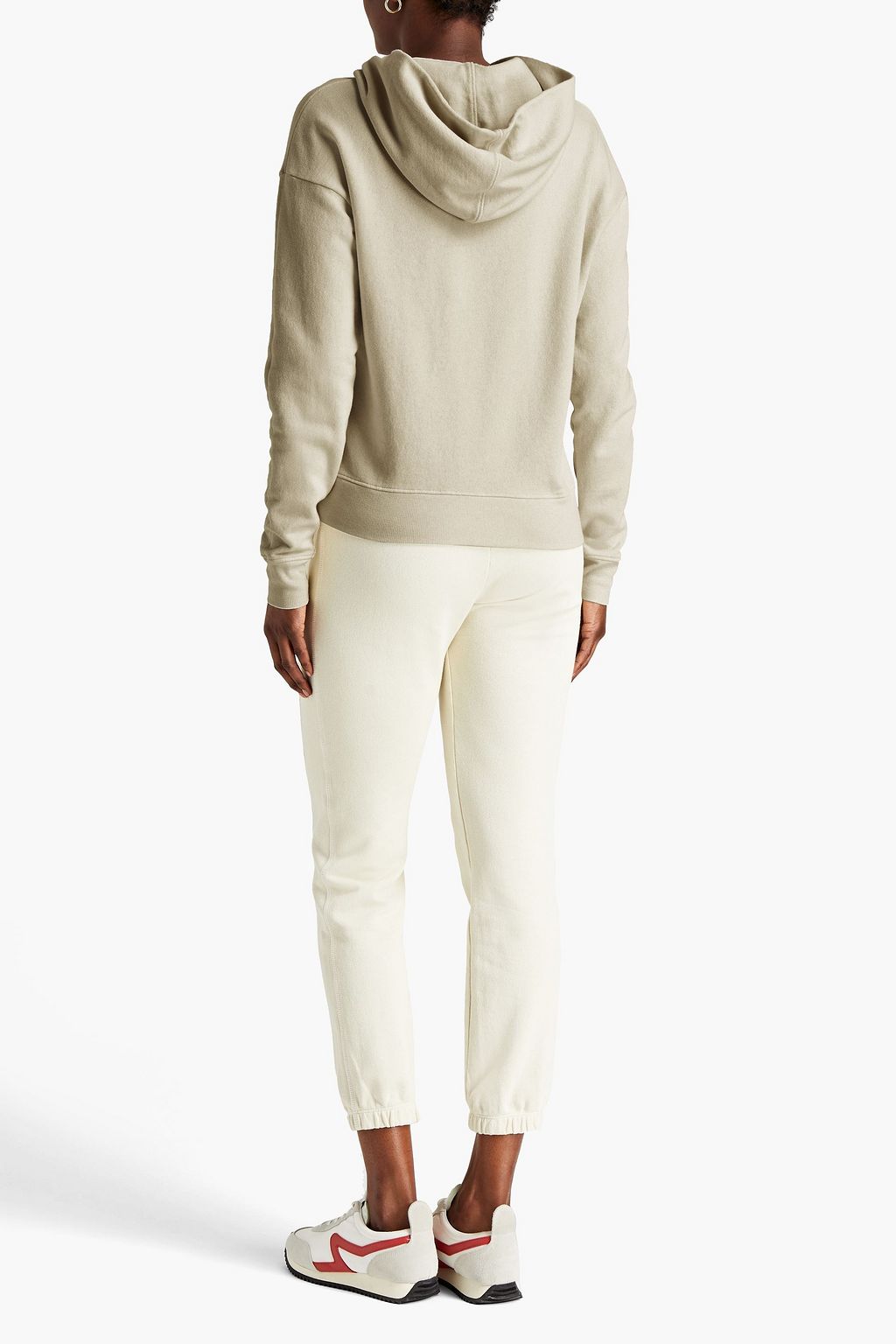 JAMES PERSE Cropped French cotton-terry track pants | THE OUTNET