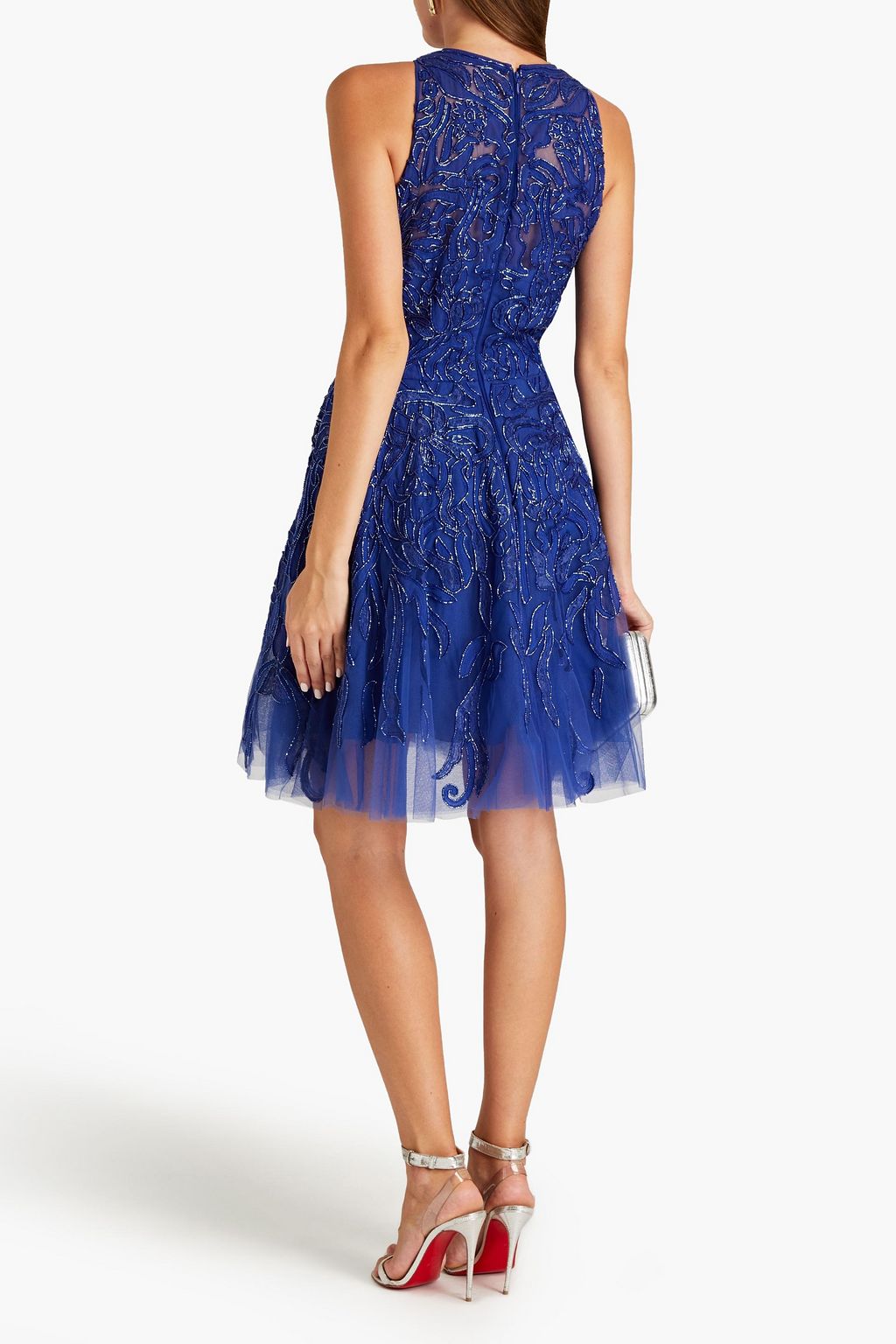 ZUHAIR MURAD Embellished silk-blend tulle mini dress | THE OUTNET