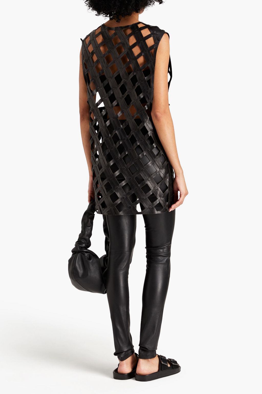 3.1 PHILLIP LIM Laser-cut leather top | THE OUTNET
