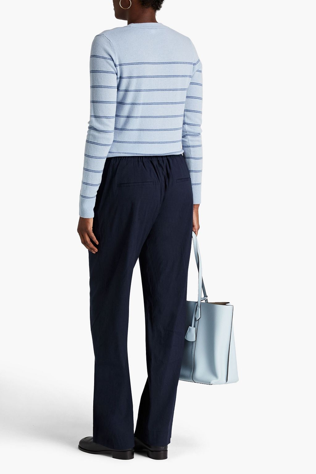 VINCE. Pleated linen-blend straight-leg pants | THE OUTNET