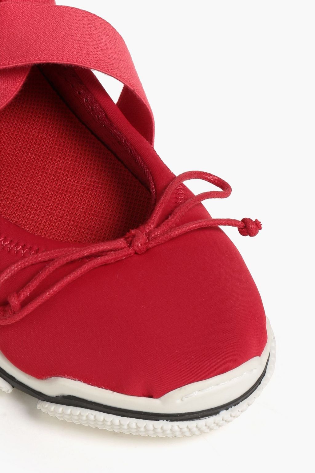 RED(V) Bow-detailed neoprene sneakers | THE OUTNET