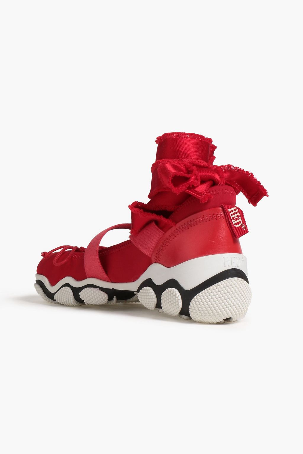 RED(V) Bow-detailed neoprene sneakers | THE OUTNET