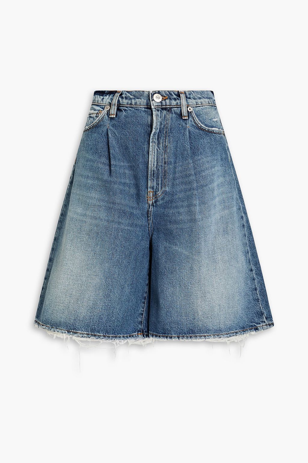 3X1 NYC 디스트레스드 데님 쇼츠 | 최대 70% 세일 | THE OUTNET