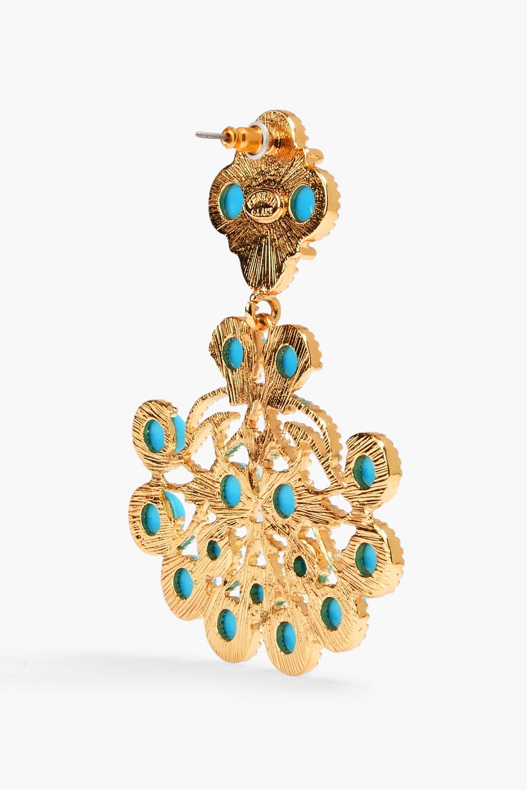 KENNETH JAY LANE Gold-tone stone earrings | THE OUTNET