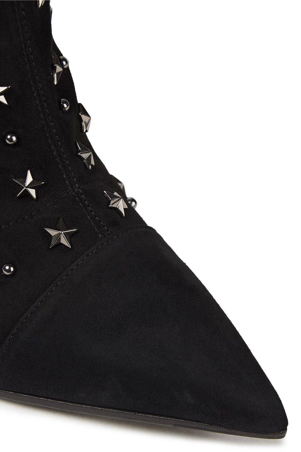 BALMAIN Studded suede ankle boots | THE OUTNET