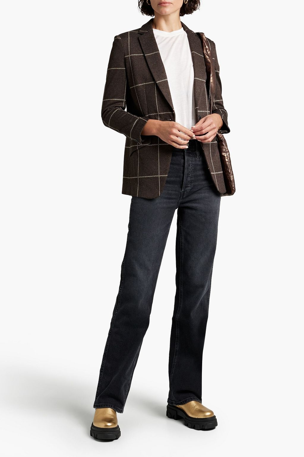 RAG & BONE Margot checked tweed blazer | THE OUTNET