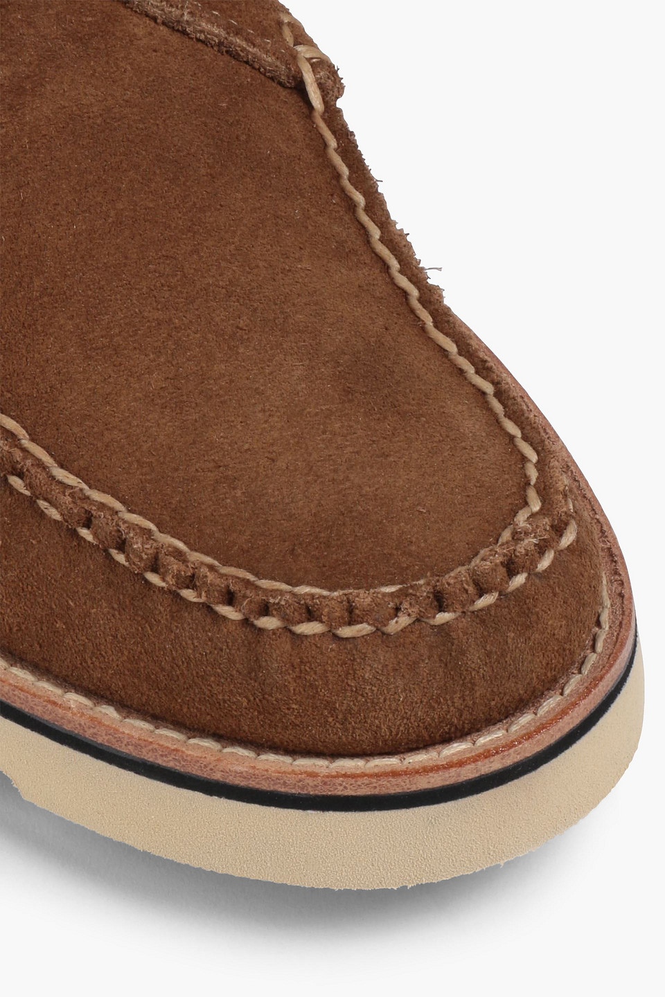 Gh Bass And Co Tasseled Suede Boat Shoes In Light Brown Modesens