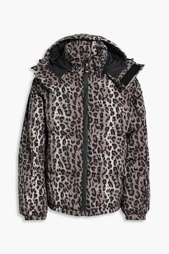 JETSET Quilted leopard-print hooded ski jacket | THE OUTNET