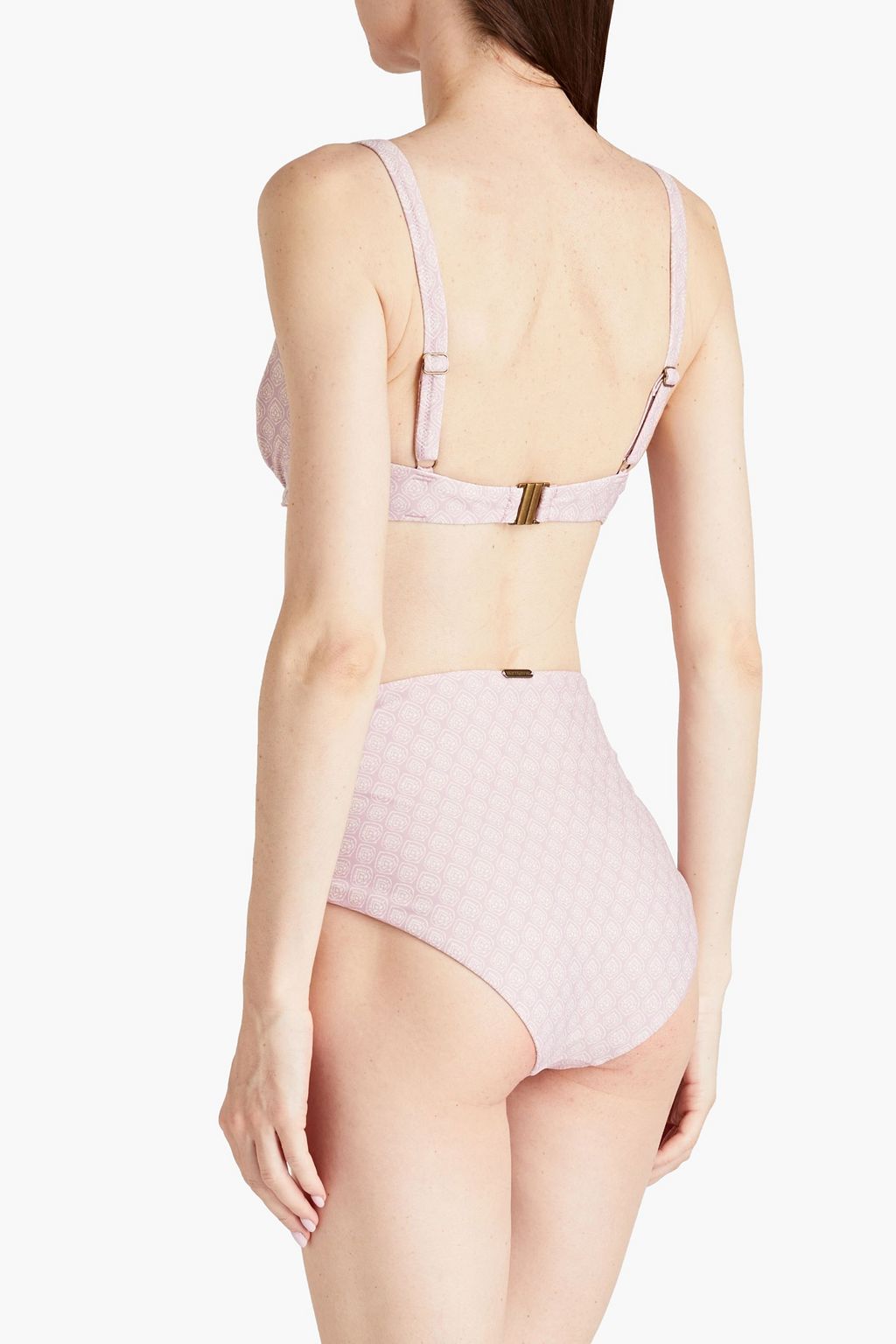 TIGERLILY Laramie Ava hoch sitzendes Bikini-Höschen mit Print | THE OUTNET