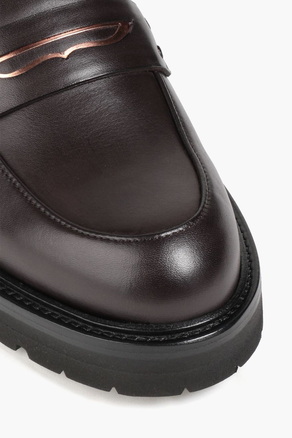 RUPERT SANDERSON Mundra leather loafers | THE OUTNET