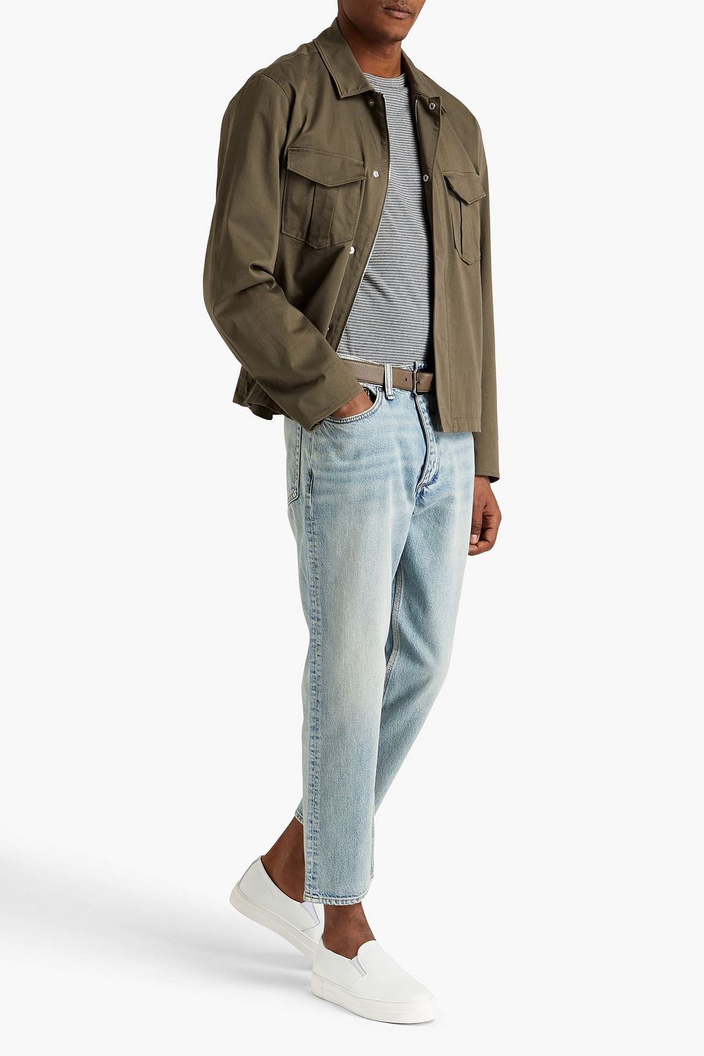 RAG & BONE Beck cropped faded denim jeans | THE OUTNET