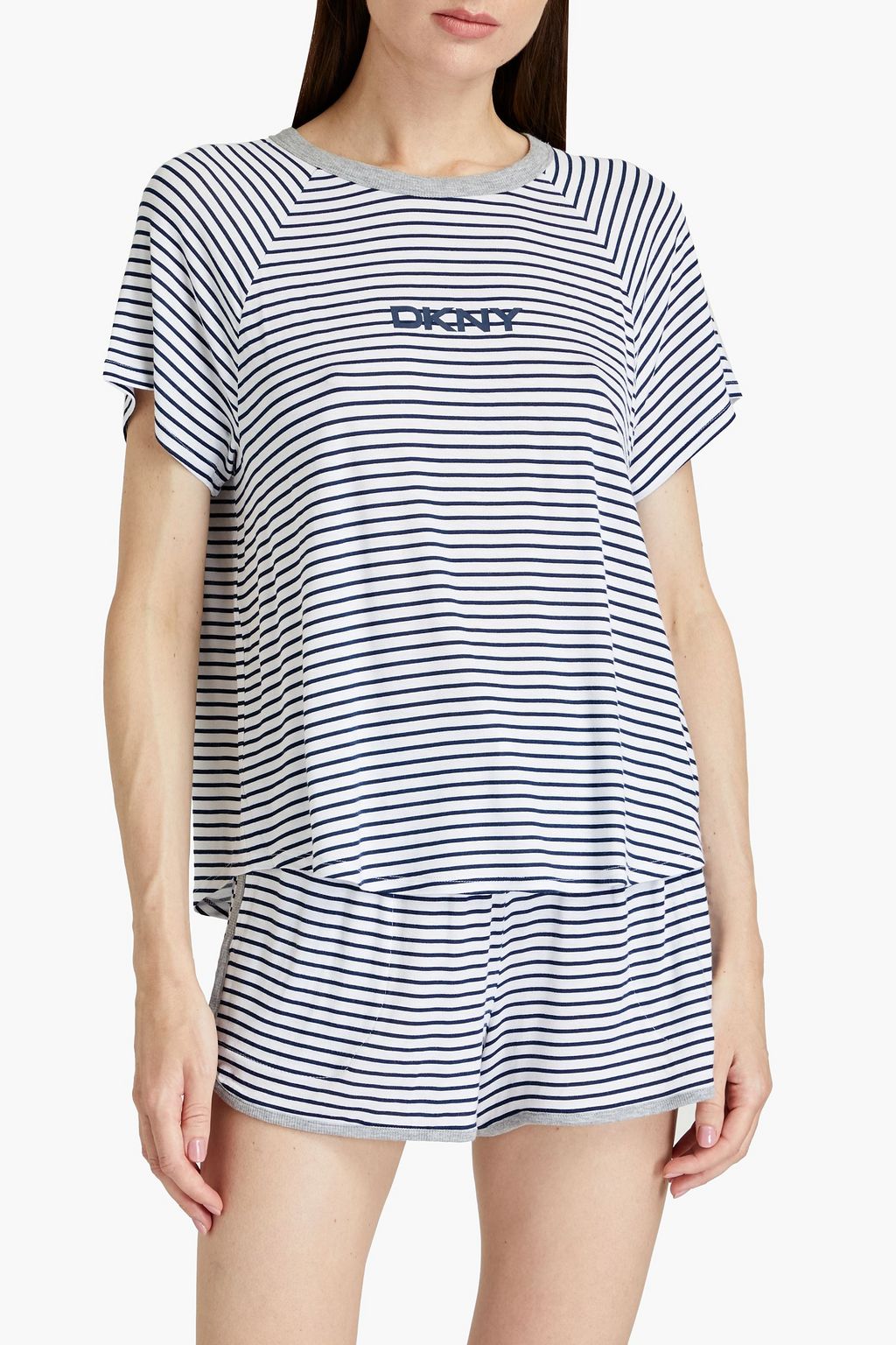 DKNY Striped stretch-jersey pajama set | THE OUTNET