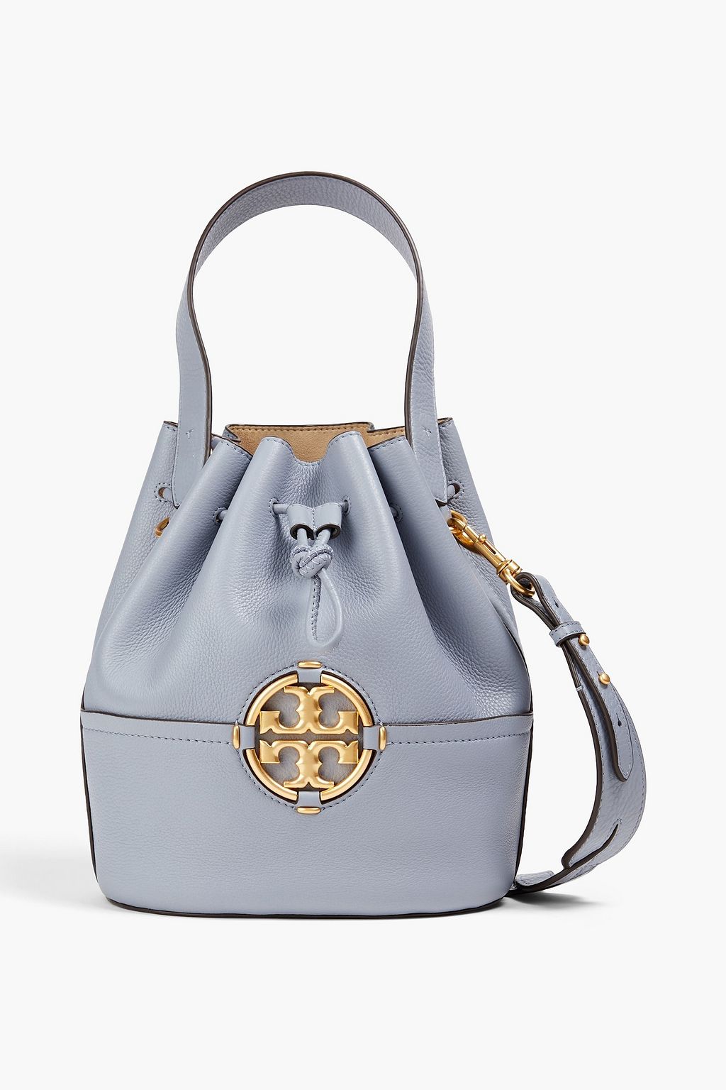 TORY BURCH Miller pebbled-leather bucket bag | THE OUTNET