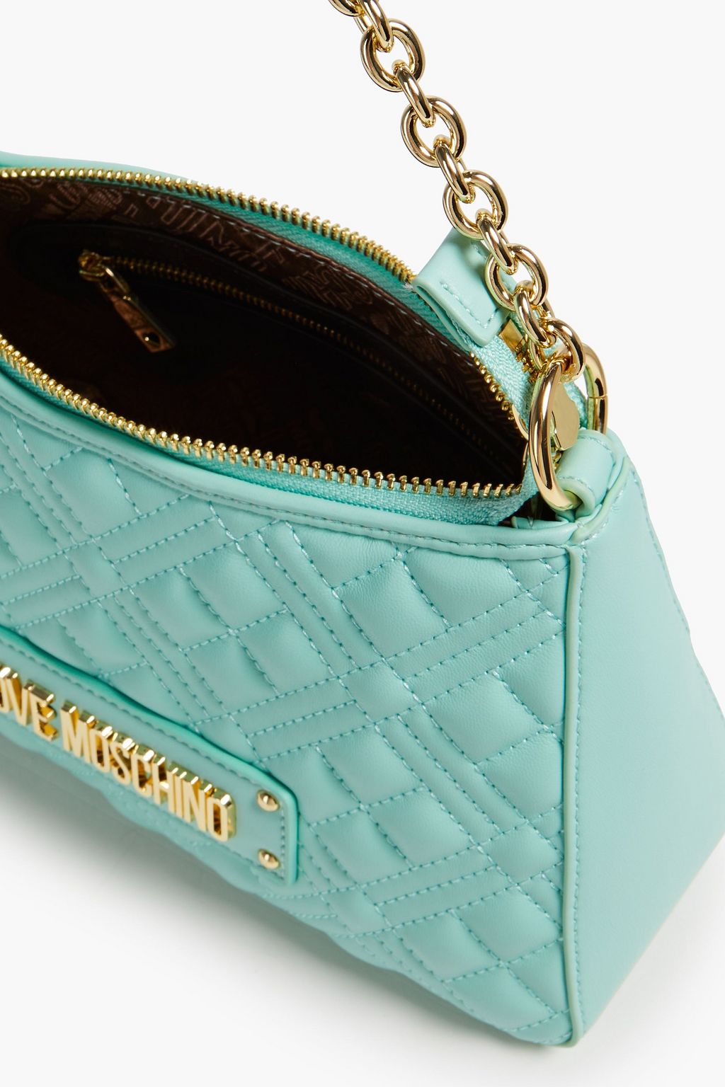 LOVE MOSCHINO Quilted faux leather shoulder bag | THE OUTNET