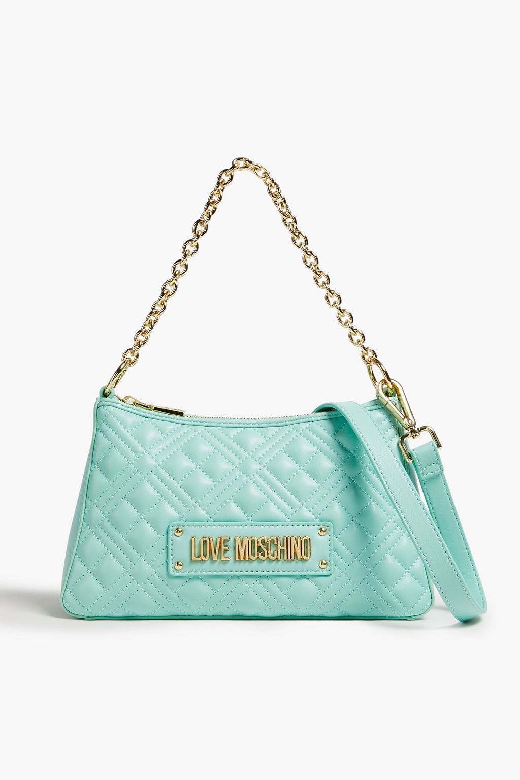 LOVE MOSCHINO Quilted faux leather shoulder bag | THE OUTNET