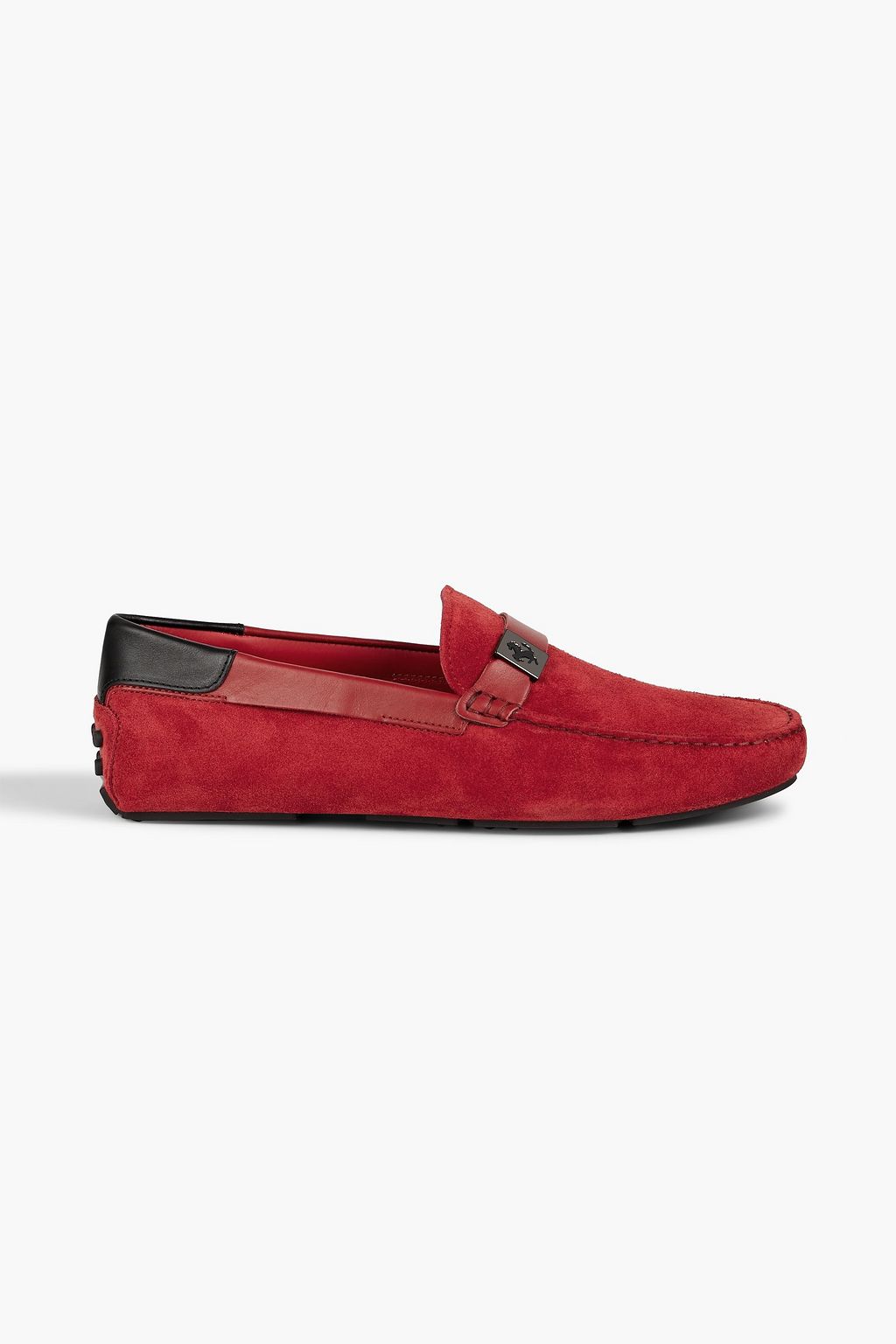 TOD'S FOR FERRARI Gommino suede driving shoes | THE OUTNET