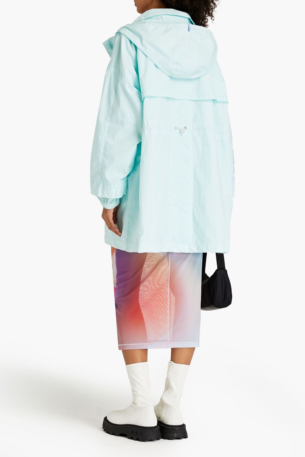 MCQ ALEXANDER MCQUEEN Oversized appliquéd shell hooded jacket | THE OUTNET
