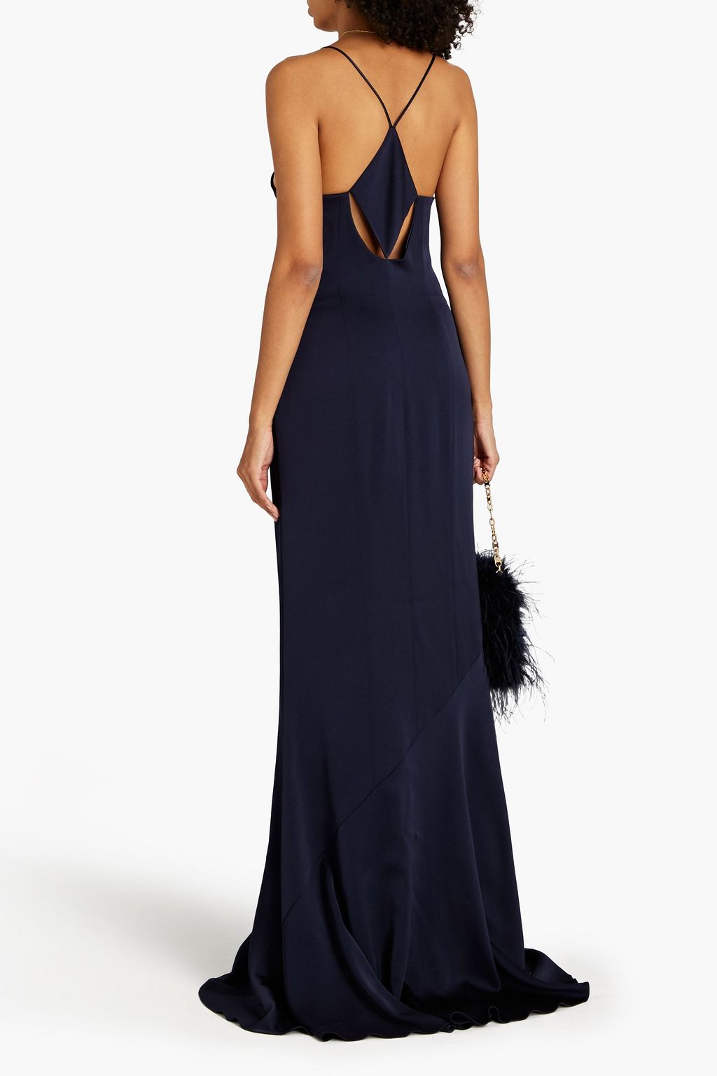 GALVAN LONDON Cutout satin-crepe gown | THE OUTNET