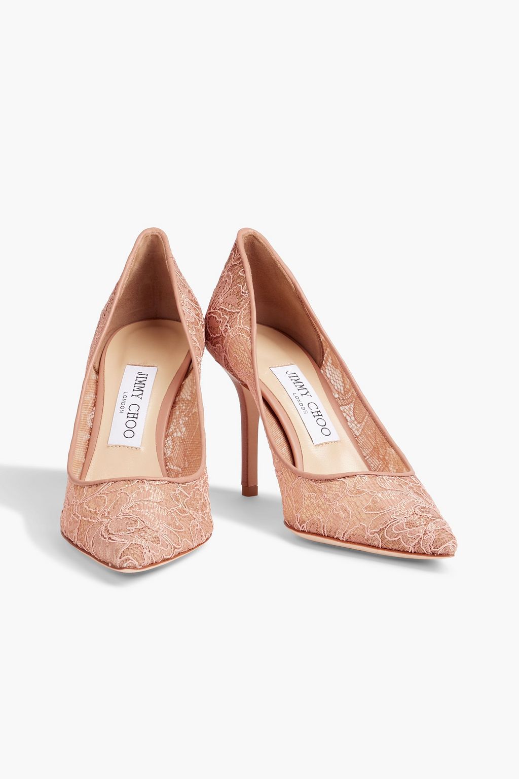 JIMMY CHOO Agnes corded lace pumps | THE OUTNET