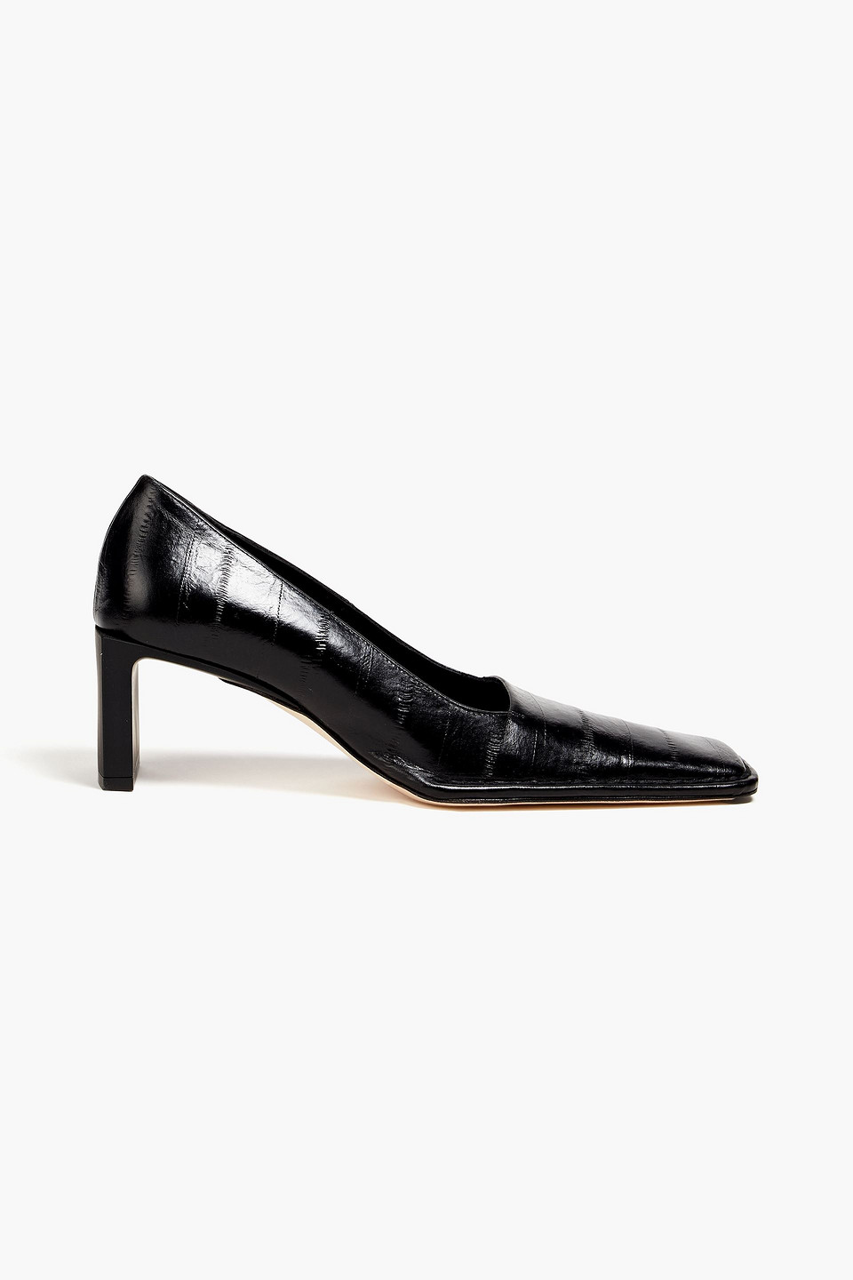 Miista Debbie eel-effect leather pumps | Smart Closet