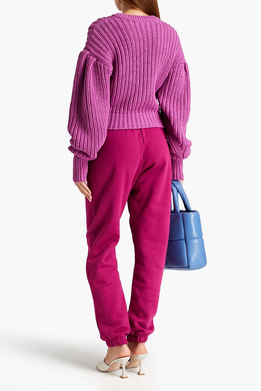 ROTATE BIRGER CHRISTENSEN Organic cotton-fleece track pants | THE OUTNET