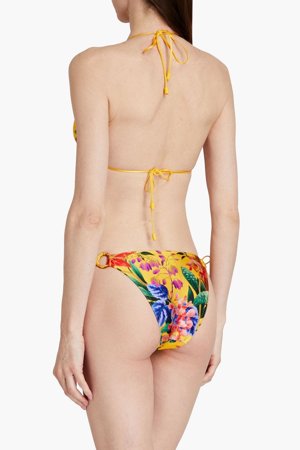 Zimmermann Tropicana Floral Print Triangle Bikini The Outnet