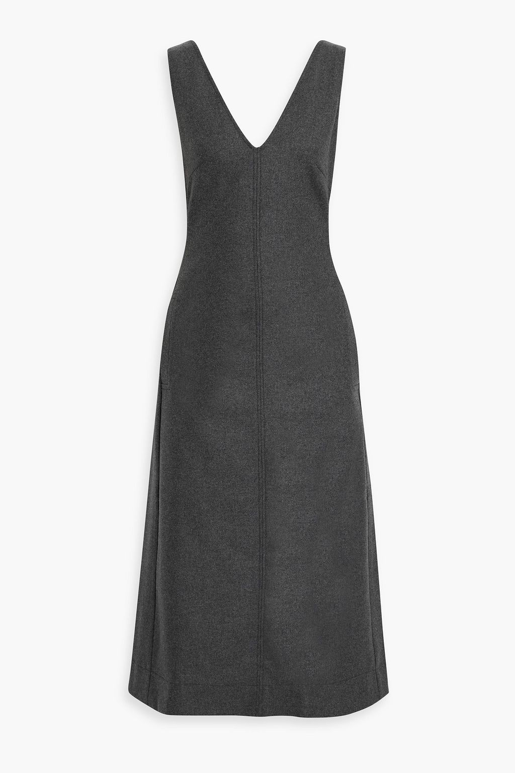 IRIS & INK Holly recycled wool-flannel midi dress | THE OUTNET