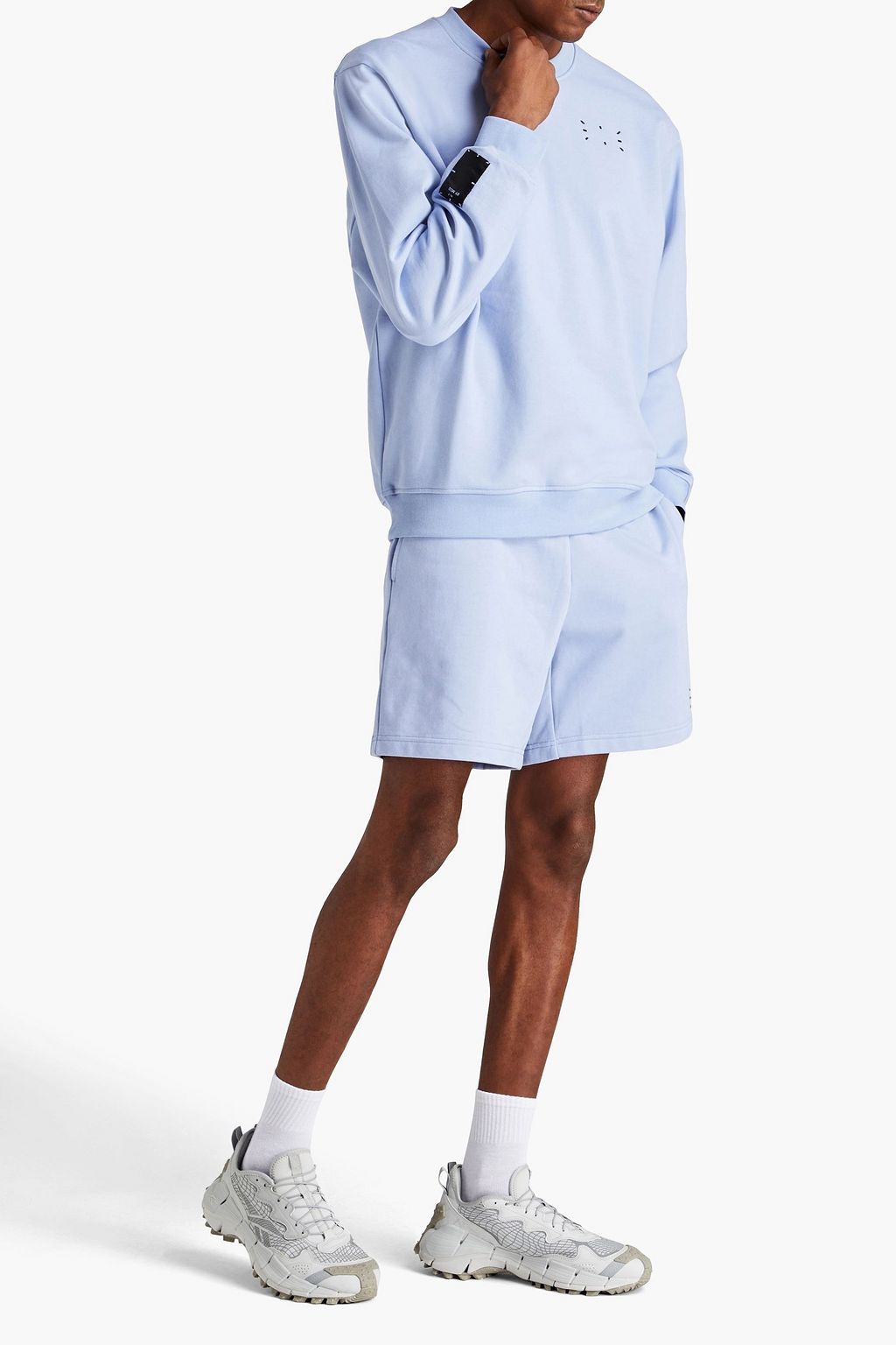 MCQ ALEXANDER MCQUEEN French cotton-terry shorts | THE OUTNET