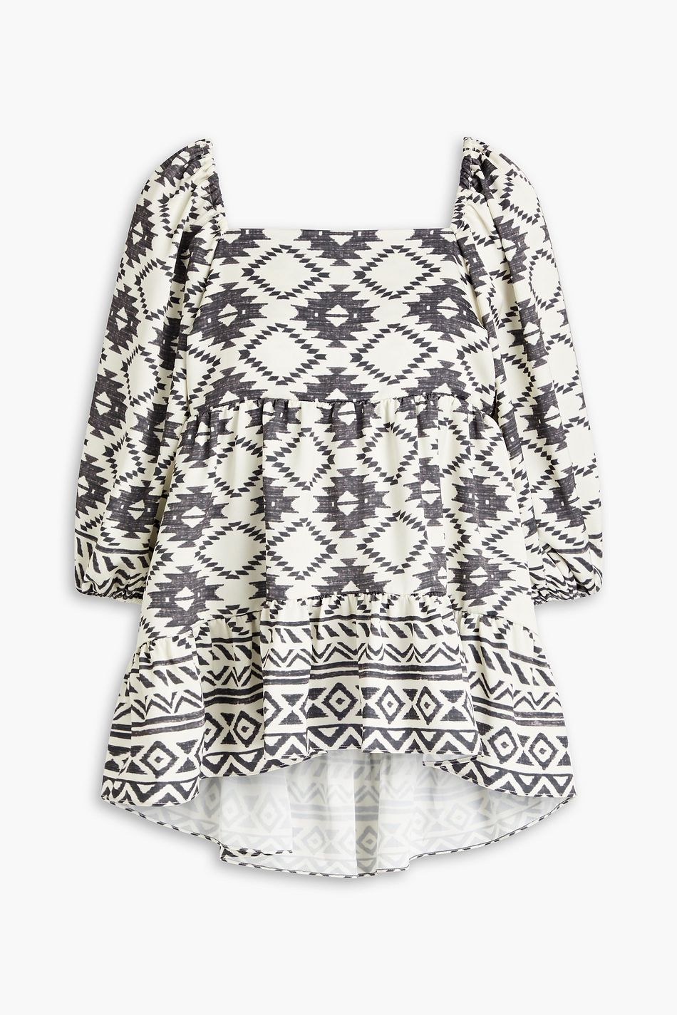 SACHIN & BABI Rhiannon cutout printed satin blouse | THE OUTNET