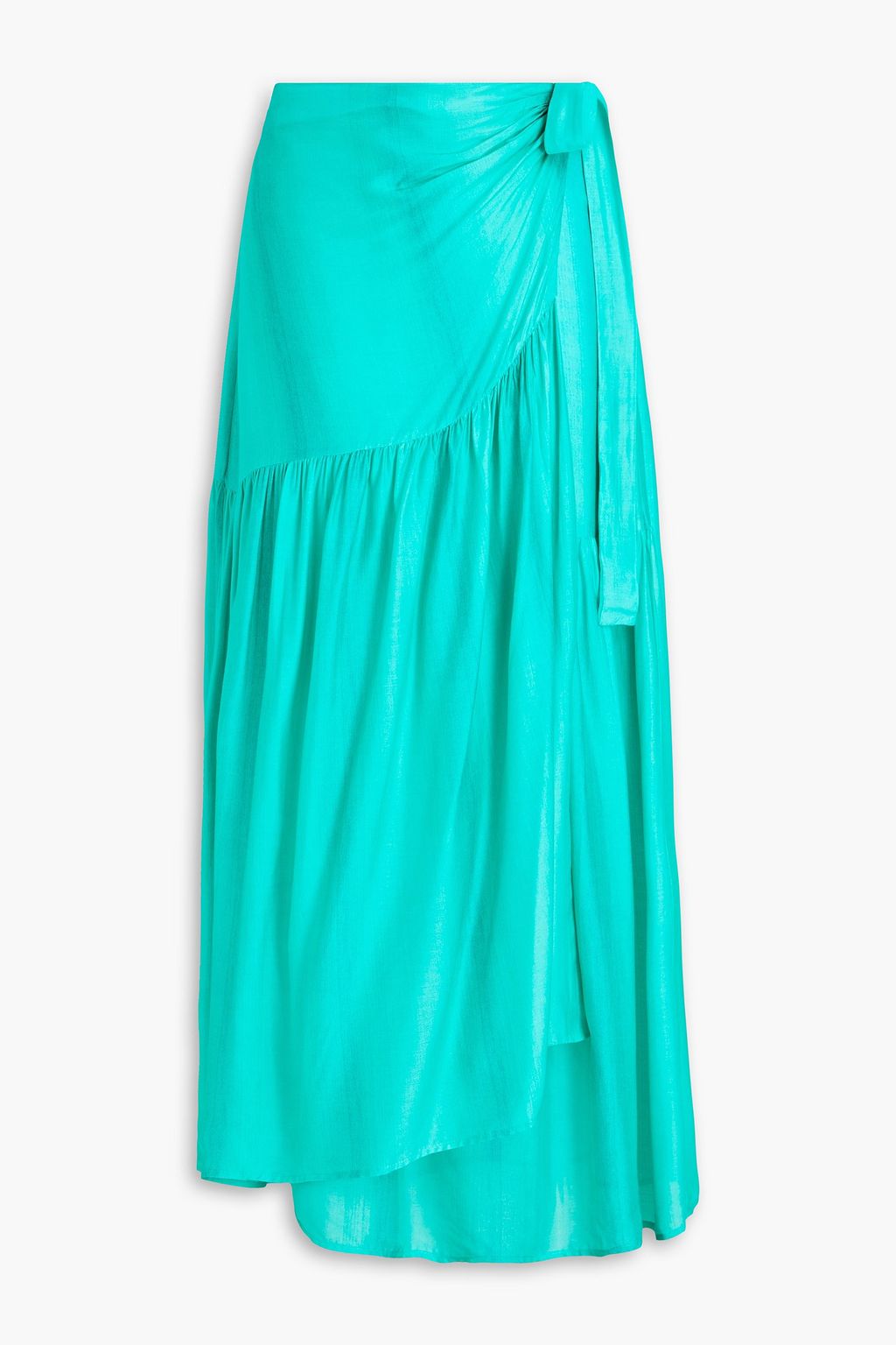 VIX PAULA HERMANNY Gathered woven wrap skirt | THE OUTNET