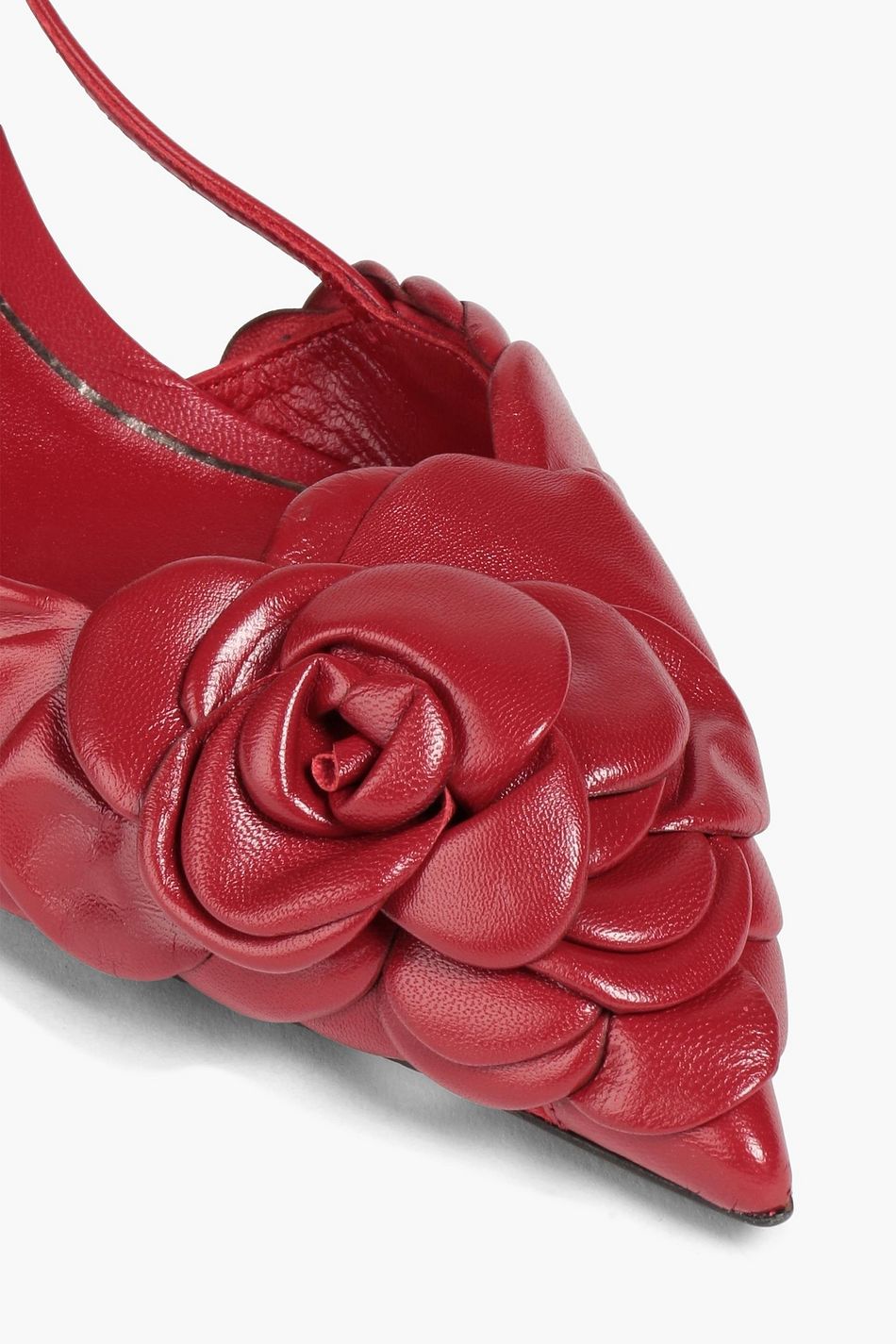 VALENTINO GARAVANI 03 Rose Edition Atelier leather slingback pumps ...