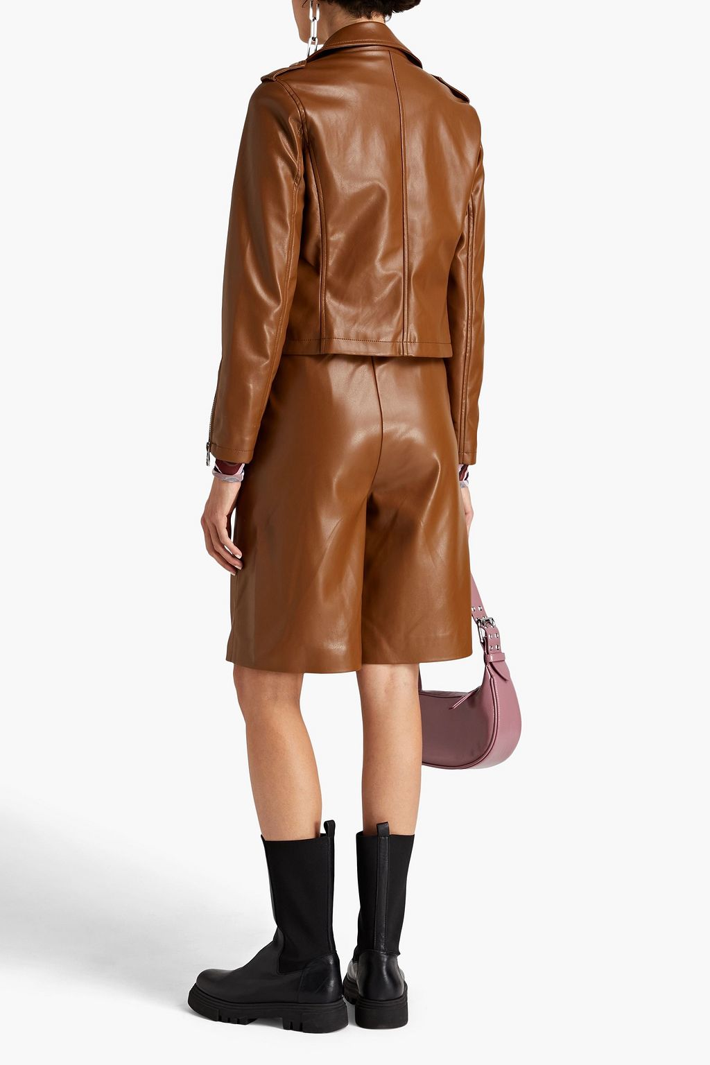 JAKKE. Beau faux leather biker jacket | THE OUTNET