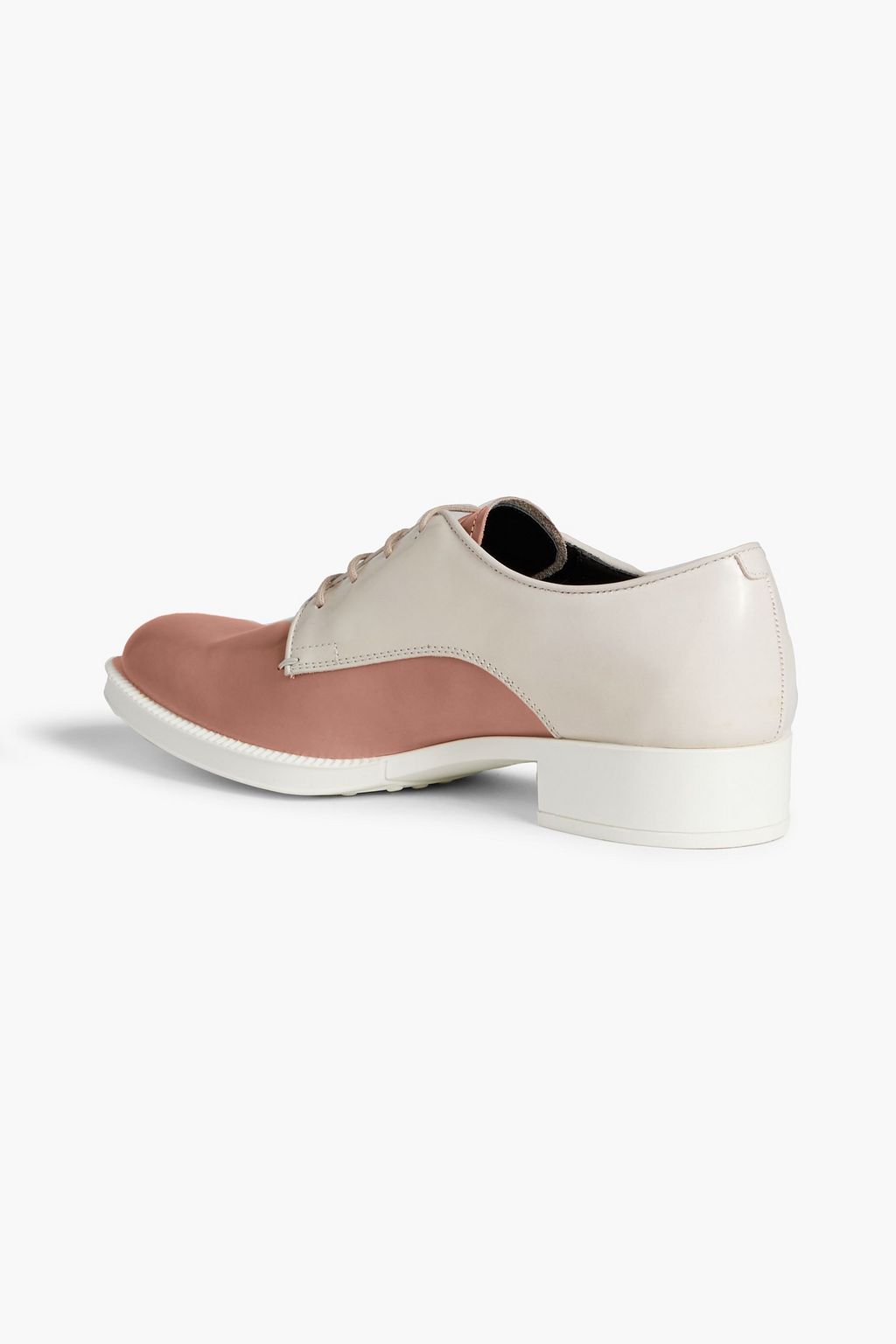 TOD'S Two-tone glossed-leather brogues | THE OUTNET
