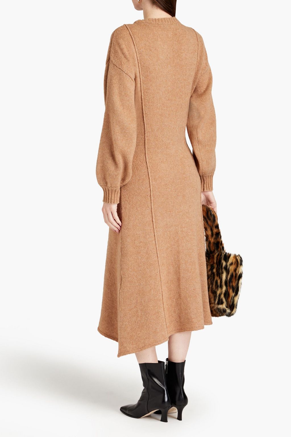 RODEBJER Tanner mélange merino wool-blend midi dress | THE OUTNET