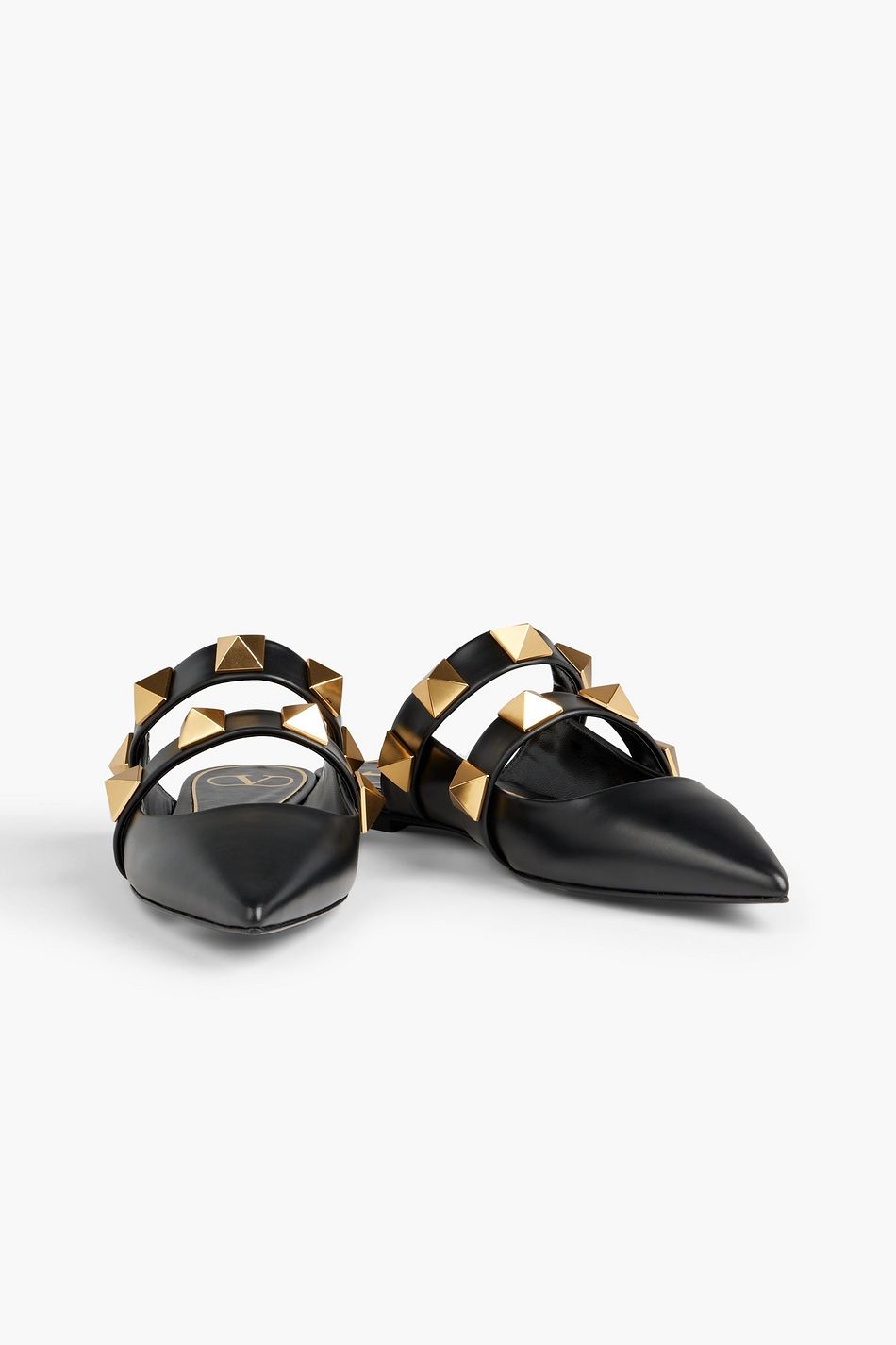 VALENTINO GARAVANI Roman Stud leather mules | THE OUTNET